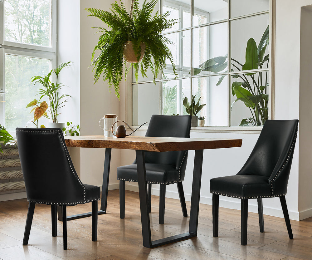 Set of Two Bordeaux Soft Padded Dining Chairs | Premium French Provinc ...