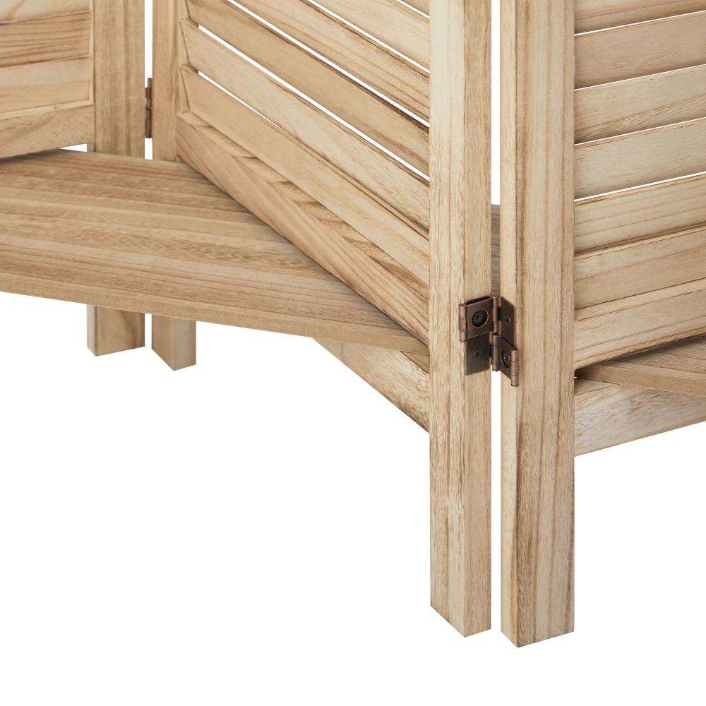 Amalfi Timber Louvre Room Divider & Privacy Screens with Shelves| Vers ...