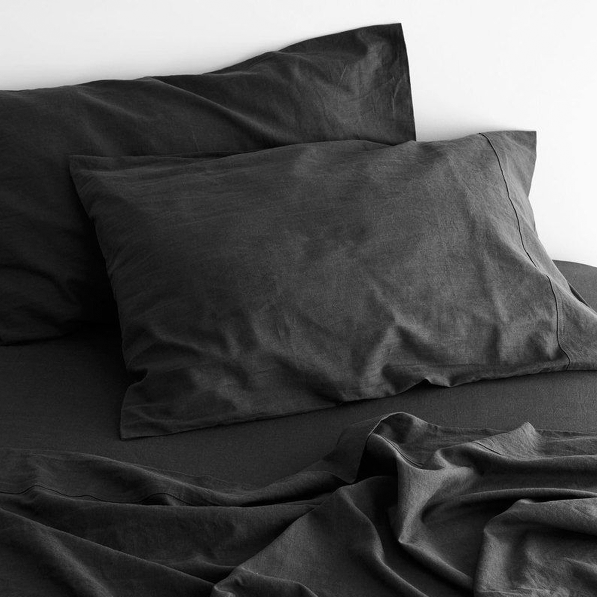 Premium Luxury Linen Cotton Sheet Set | Natural Breathable All Season ...